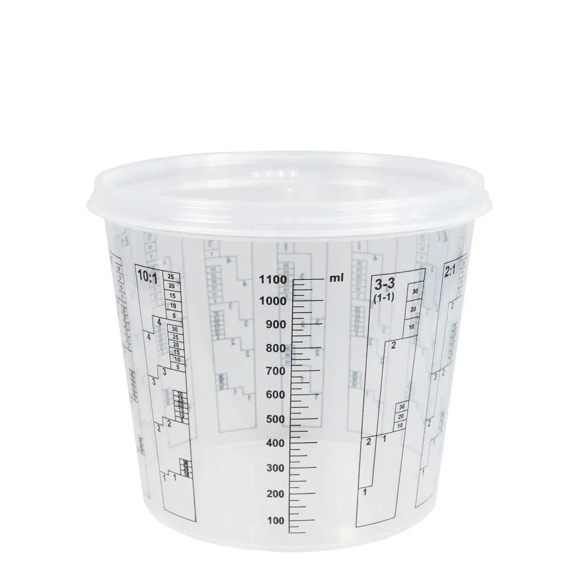 FinoPack TP-750 ΔΙΑΦΑΝΕΣ ΔΟΧΕΙΟ ΧΡΩΜΑΤΩΝ ΜΕ ΔΙΑΓΡΑΜΜΙΣΗ ΑΝΑΜΙΞΗΣ (750ML ...